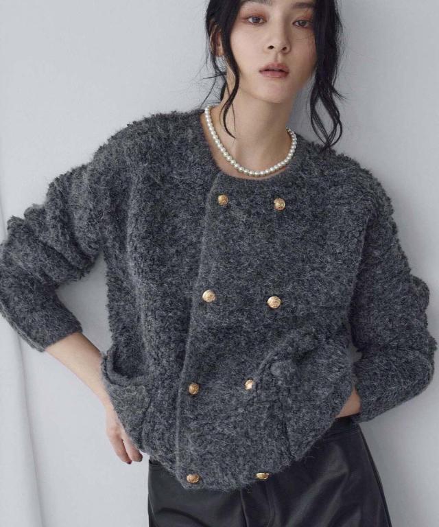 エルフランク（ELFRANK）/ループ ダブル カーディガン