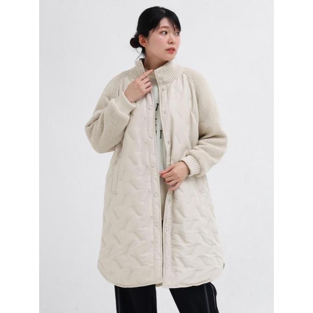 メドック オリジナル ホワイト（MEDOC Original White）/ニットスリーブロングブルゾン