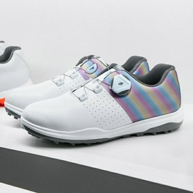 靴 合皮 レディース 防水 スパイクレス ソフトスパイク 通気性 大きい