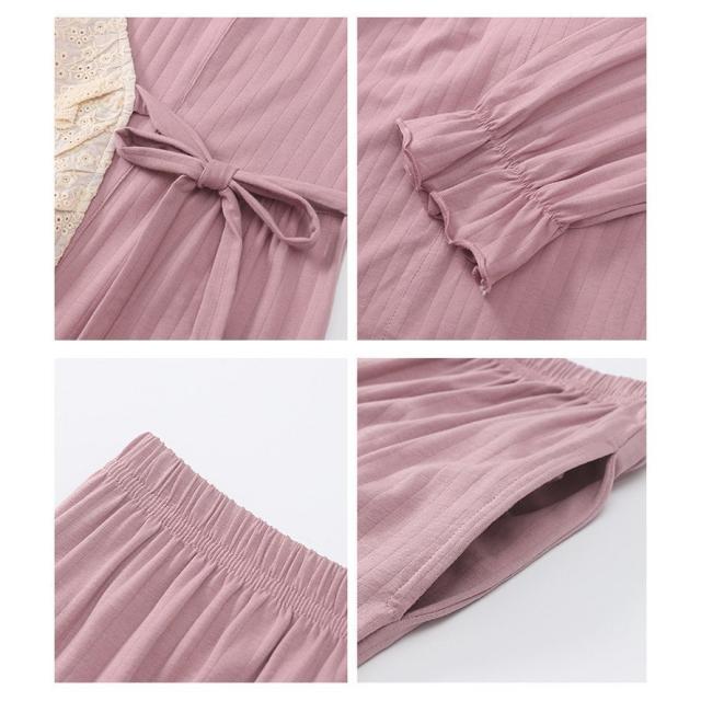 パジャマ レディース 秋冬 長袖 パジャマ ロングパンツ ルームウェア