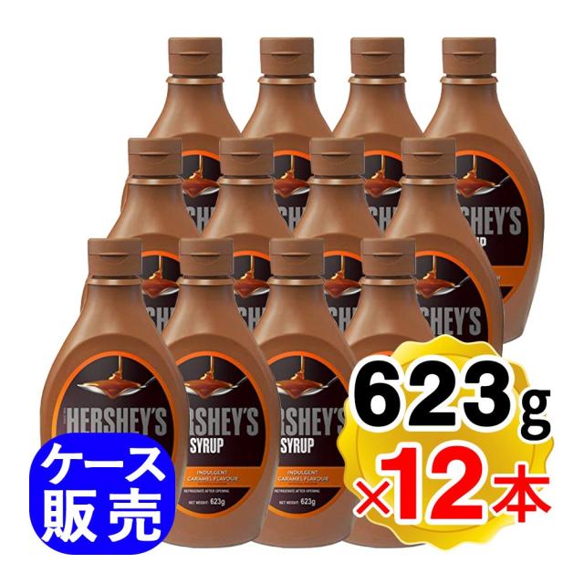 （賞味期限26年5月13日以降）ハーシー キャラメルシロップ 623g×12本 業務用 ケース販売 ハーシーズ HERSHEYS キャラメルソース チョコ デザート
