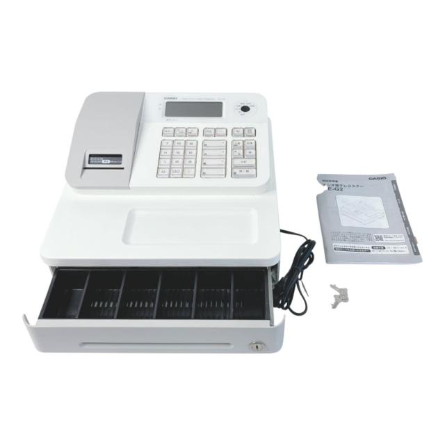 カシオ レジスター 4部門 小型ドロア SE-G2-WE ホワイト