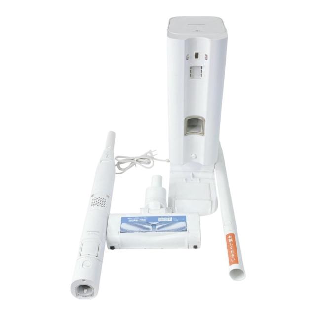 パナソニック 掃除機 コードレス セパレート型 スティック クリーンドック ナノイーX からまないブラシ ホワイト MC-NS100K-W