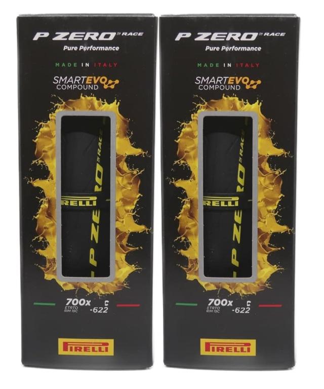 2本セット PIRELLI(ピレリ) P ZERO RACE カラーエディション クリンチャータイヤ Color Edition 700c WO (700x26c イエローラベル) [並行輸入品]