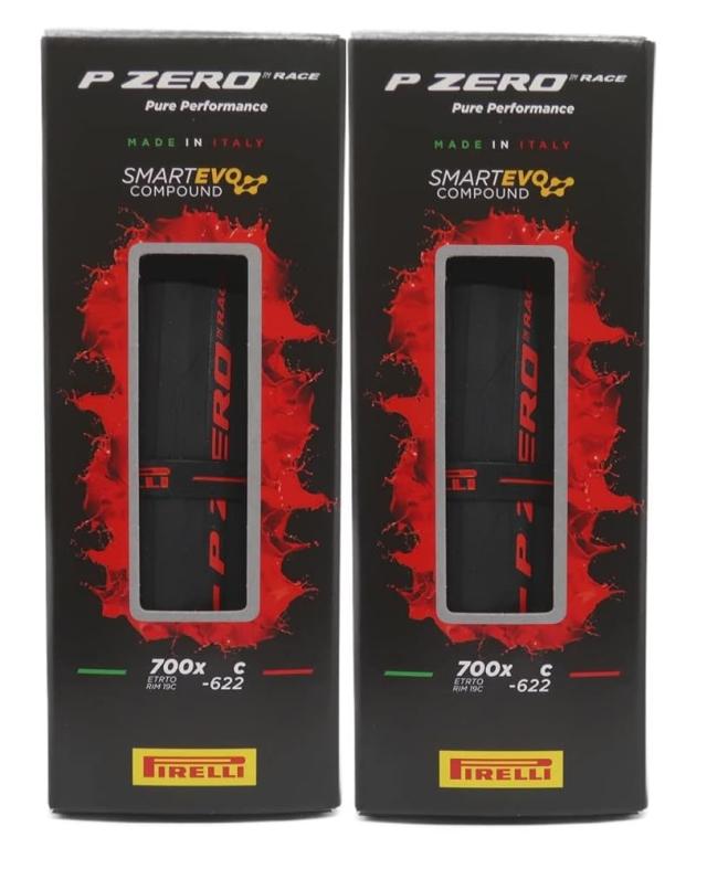 2本セット PIRELLI(ピレリ) P ZERO RACE カラーエディション クリンチャータイヤ Color Edition 700c WO (700x26c レッド) [並行輸入品]