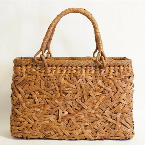 籠 山葡萄 かご バッグ 乱れ編 巾着と中布付き 再入荷人気商品 高級  山葡萄 かごバッグ 網代編み やまぶどう 山ぶどう カゴバッグ 持ち手 おしゃれ バスケット メルカド レディース ハンドバッグ 着物 籠バッグ