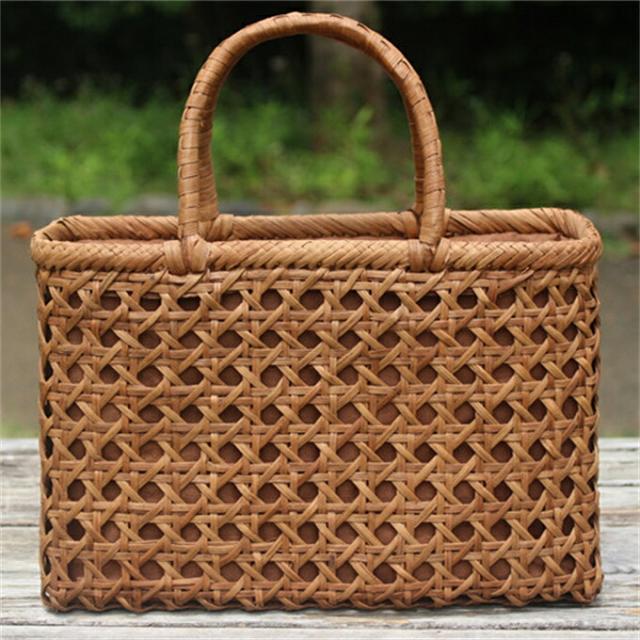 母の日  ギフト  プレゼント 山葡萄 かごバッグ 八ッ目編み やまぶどう 山ぶどう カゴバッグ 持ち手 おしゃれ バスケット メルカド レディース ハンドバッグ 着物 籠 細ひご山葡萄 蔓 バック かご 籠 巾着 網代編み 職人の手作り