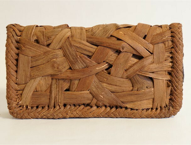 大乱れ編み 長財布　山葡萄 籠 バッグ 小銭入れ ケース　カード入れ レザー ハンドメイド山葡萄 かごバッグ 網代編み やまぶどう 山ぶどう カゴバッグ 持ち手 おしゃれ バスケット メルカド レディース ハンドバッグ 着物 籠バッグ