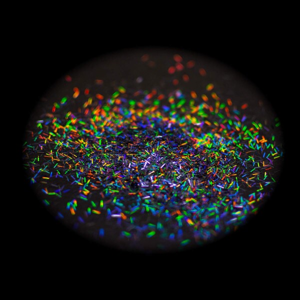 DIY MASTER スモークレインボー ラメ フレーク ロング 0.2mmx3mm (中) 250g