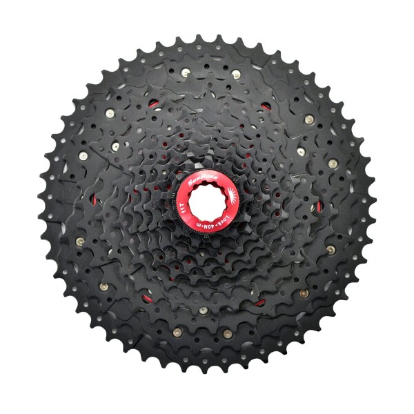 フリーホイール SunRace CSMX8 Wide Ratio Cassette 11-51T, 11 Speed, Black, ST2464-N