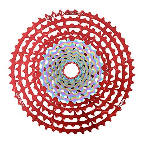 フリーホイール KCNC 12 Speed Cassette 9-52 Teeth For SRAM XD Body, Red, KCS12-001R, SK2097