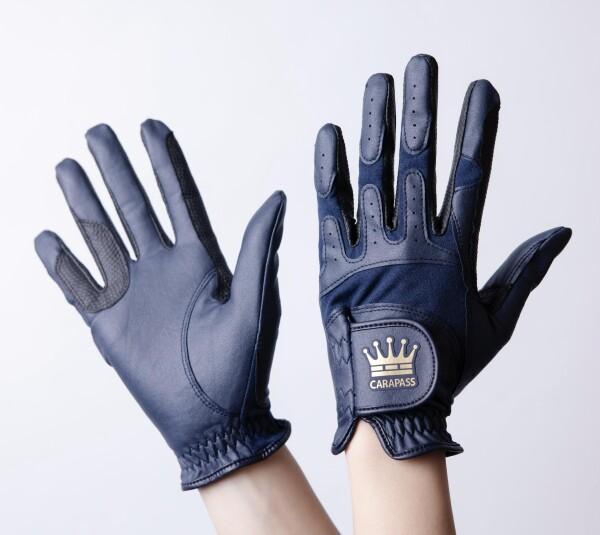 乗馬用グローブ カラパス スーパーグリップ CARAPASS SUPER-GRIP (ネイビー, 7)