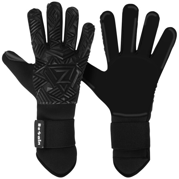 Bezain プロフェッショナル ゴールキーパーグローブ ブラック3Dテクスチャー サイズ7-10 (サイズ10: 大人向け)