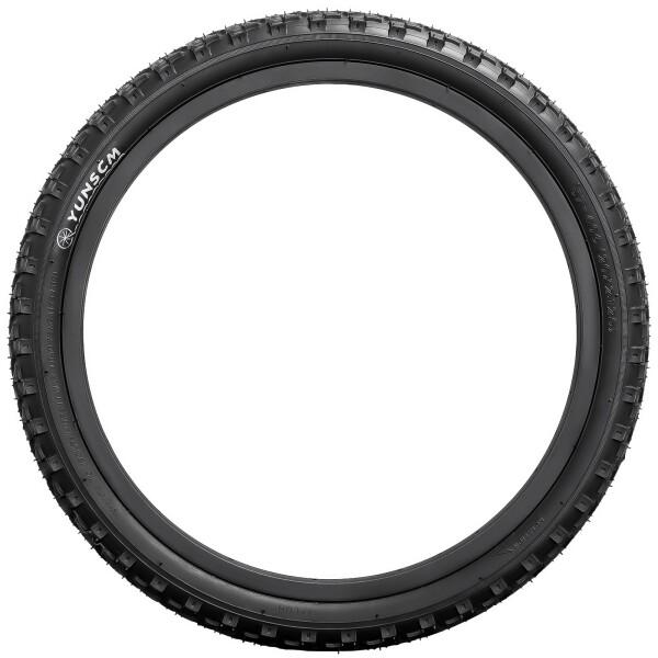 YunSCM 2本セット,20 1.95 タイヤ,20x1.95 53-406 自転車タイヤ + 20x1.75/2.25 チューブ 肉厚 米式バルブ32mm+タイヤレバー,適用20インチ 1.95 マウンテンバイク、クロスバイク,Y-1033A