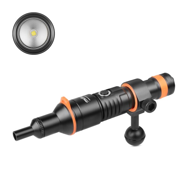 ORCATORCH D530V ダイビングライト 最大1200ルーメン 120度ワイドビーム角 水中懐中電灯 水中ライト 水中150メートル ビデオライト