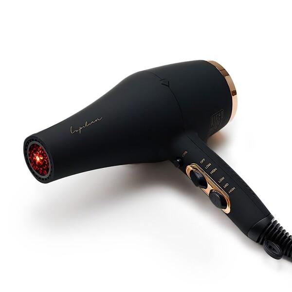 lupilina （ ルピリーナ ）ドライヤー ヘアドライヤー プラズマイオン 遠赤外線 大風量 速乾 軽量 3段階温度調整 冷風 1200W (ブラック)