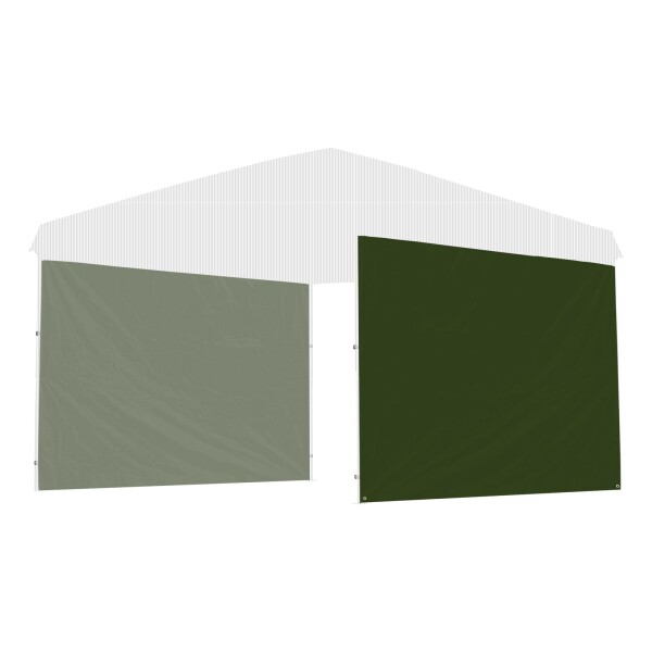 FIELDOOR タープテント 専用サイドシート 横幕 ウォールタイプ スチール製・アルミ製共通 (カーキ) (3.0m専用) (2枚)