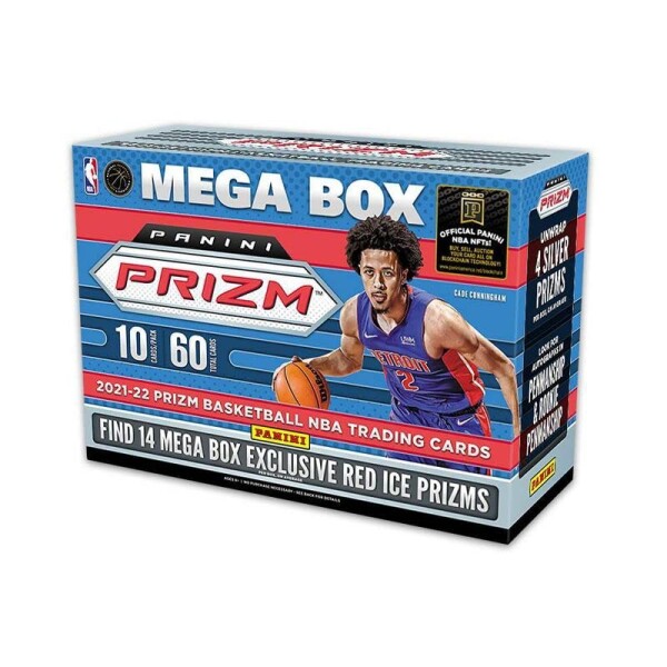 NBA 2021-2022 Panini Prizm Basketball Mega Box (Red Ice Prizms) パニーニ プリズム バスケットボール カード メガボックス (レッド アイス プリズム)