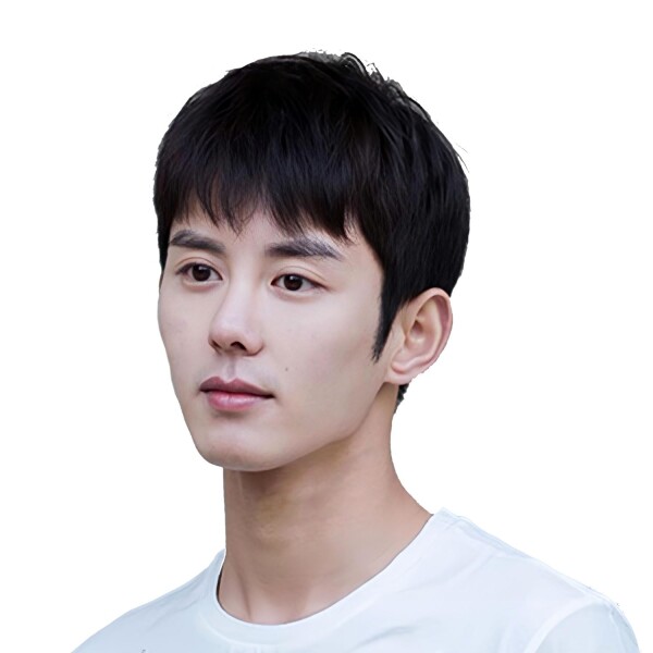 FUNTRESS 男性用部分ウィッグ 黒色 メンズ 人毛１００％ 黒色 ショートストレート 総手植え 自然 通気性 人工皮膚 増毛ショートかつら (Long, 18*22cm)