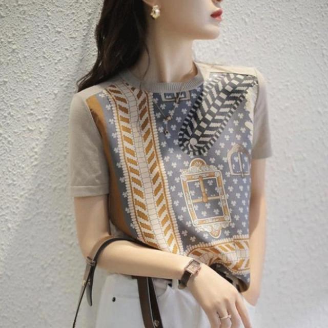 ブラウス レディース 半袖シフォン オフィス 切り替え 夏服40代 トップス Tシャツ きれいめ おしゃれ 大きいサイズ ゆったり 着痩せ 通勤 新品