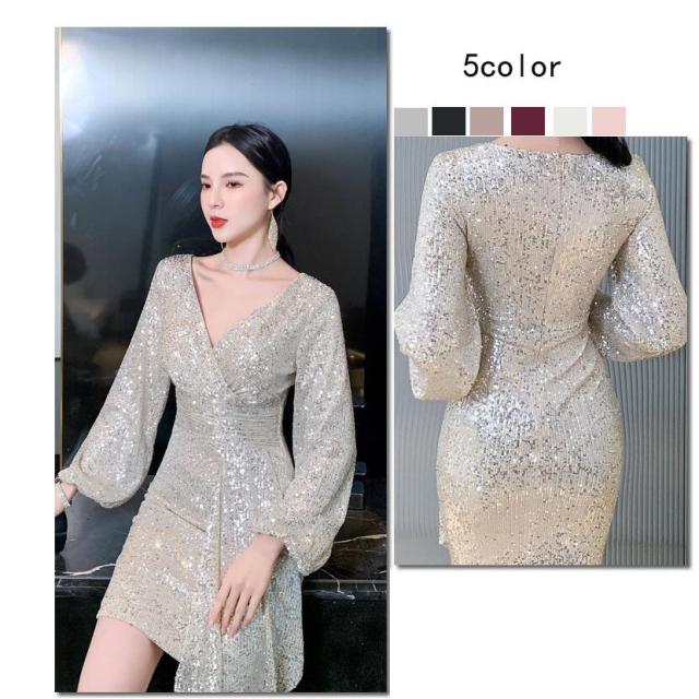 パーティードレス ミモレ丈 ウエディングドレス マーメイドドレス Vネック 二次会 衣装 舞台 披露宴 演奏会 発表会 ピアノ 20代 30代 40代 イベント用 上品