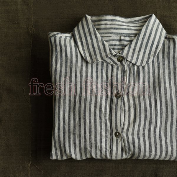 ブラウス レディース 40代 秋 春 夏 綿麻 ブラウス 長袖チェック柄ブ ラウスシフォン カジュアル トップス おしゃれ上品 大人 通勤OL ゆったりTシャツ 30代50代