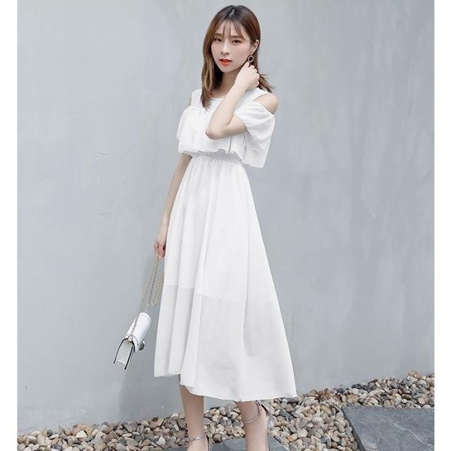 マキシワンピース シフォンワンピース リゾート 夏 半袖 マキシ丈ワンピース 通勤 結婚式 白ワンピ ホワイト 春 ロング マキシワンピ ワンピース おしゃれ