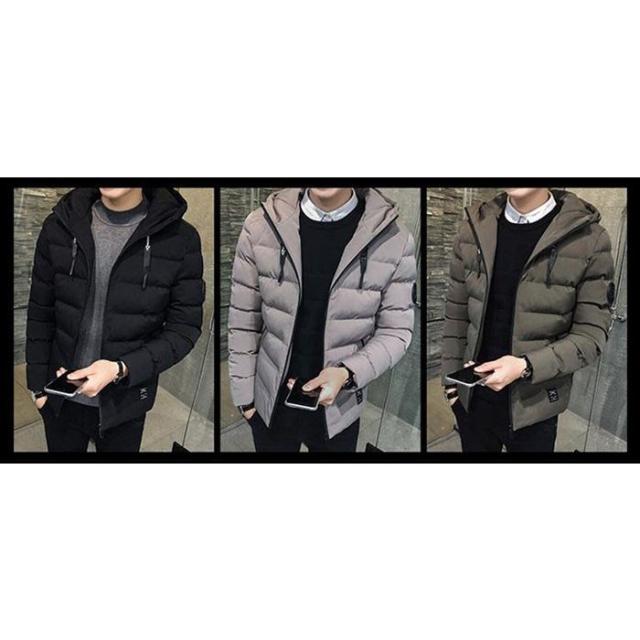 ダウンコート メンズ ショート丈 ダウンジャケット 無地 中綿