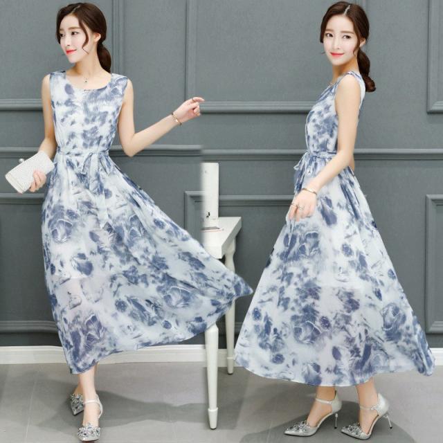 ワンピース レディース 春夏 マキシ丈ワンピース ノースリーブ シフォン きれいめ ロング丈 ワンピース 結婚式 通勤 着痩せ オシャレ 大人 上品 新作