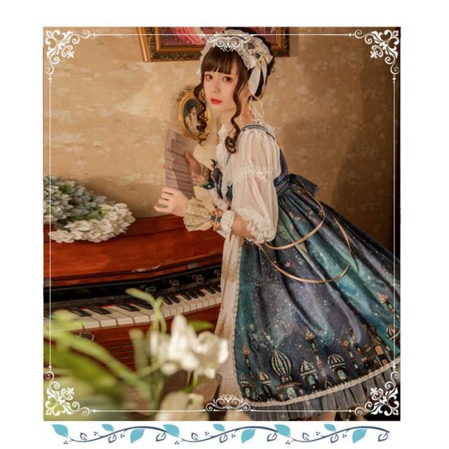 ワンピース Lolitaレディース ノースリーブ 少女 お姫様 森ガール フリル襟 レース 蝶結び付き 膝丈ワンピース ロリータ風 ワンピース Lolitaレディース ノースリーブ 少女 お姫様 森ガール