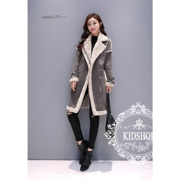 ムートンコート ロング丈 ファーコート トレンチコート スエード コート レディース ロングコート マキシ丈 チュニック 長袖 体型カバー 前開き カジュアル風 秋 ムートンコート ロング丈 ファーコート トレンチコート スエード