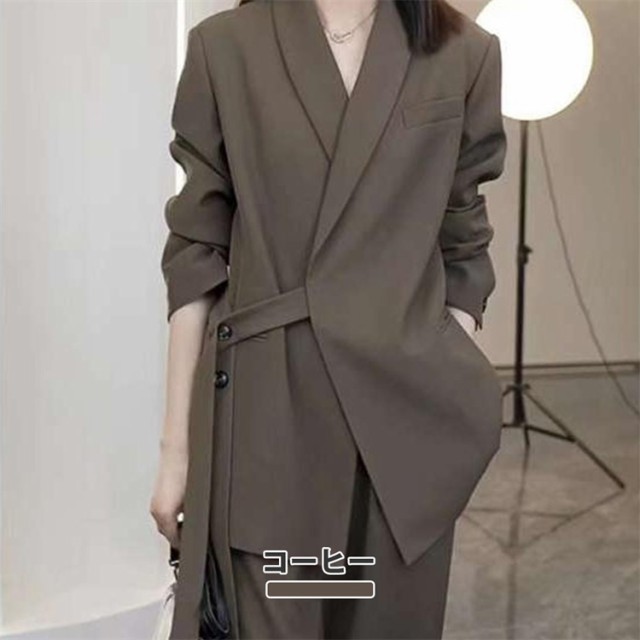 パンツスーツ レディース スーツ2点セット フォーマルスーツ ゆったり