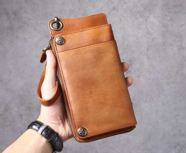 チェンウォレット ウォレット 財布 チェーン付き財布 革 メンズ レディース バイカーズウォレット ライダースウォレット