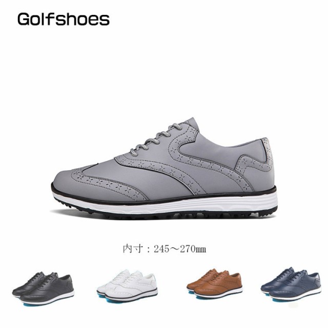 ゴルフシューズ メンズ スニーカー 大きいサイズ   4E 幅広い スパイクレス フィット感 シューズ ゴルフ 軽量 動きやすい 防水性 耐久性  練習場  ビジネス運動 ブーツ プレゼント 誕生日 父 通勤 学園 退職祝い 敬老の日 ギフト