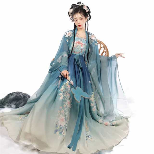 漢服 中華古代衣装 刺繍 華流舞台ステージ衣装 コスプレ衣装 中華風 中華古代ドレス チャイナドレス チャイナ風 中華コスプレ 仮装 衣装