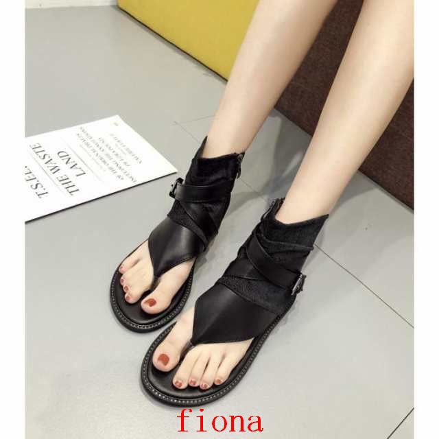 ブーツサンダル サマーブーツ レディース サンダル ブーツ 春夏 フラットサンダル トングサンダル オープントゥ シンプル 夏 黒 ショートブーツ レジャー