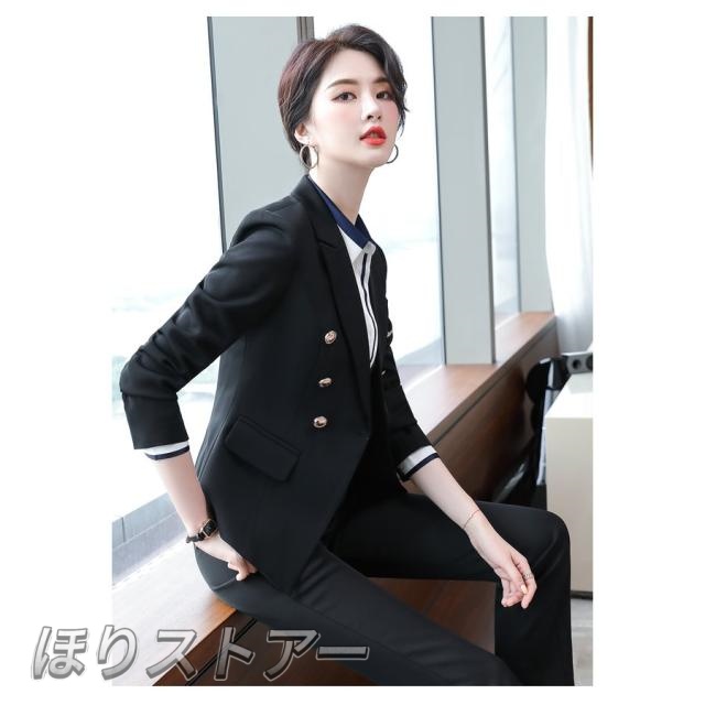 レディーススーツ 上下スーツ OL通勤 面接  ビジネス オフィス フォーマル  七五三入学式/入社/卒業式 長袖