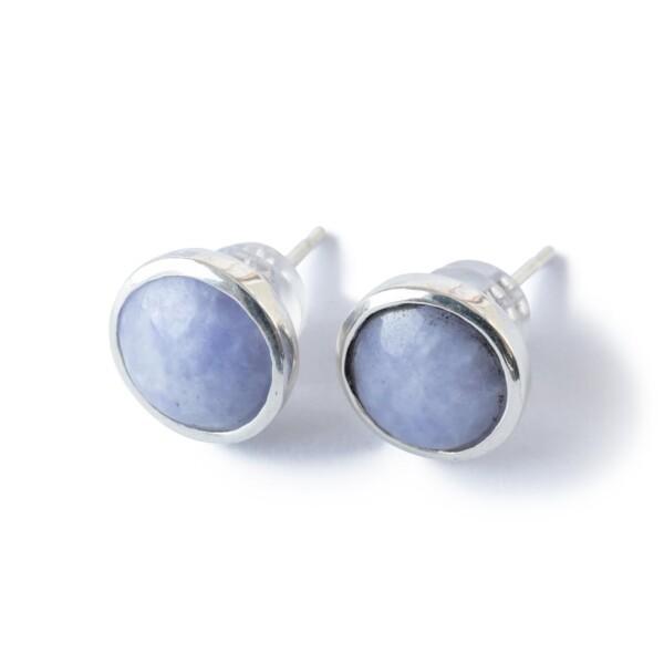 糸魚川天然翡翠 8mm シルバーピアス 日本国石 縄文のパワーストーン APS0152