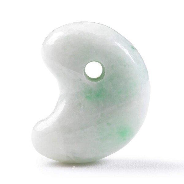 糸魚川天然翡翠 勾玉 淡緑色 日本国石 縄文のパワーストーンMT0780