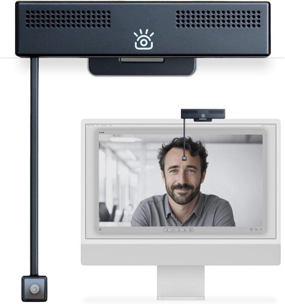 iContact Camera Pro 4K HDウェブカメラ｜アイコンタクト機能搭載・ノイズキャンセリングマイク・USB接続・Mac＆PC対応｜Zoom・Skype・Teams・ビデオ会議 ...