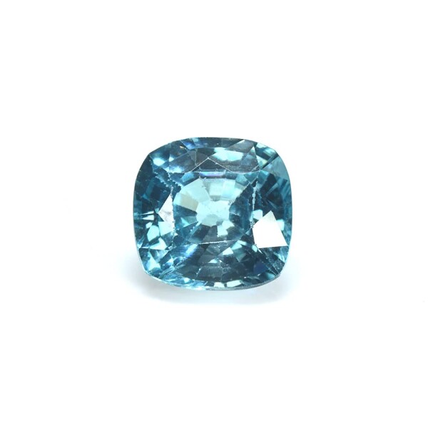 (premium stone gallery) ブルー・ジルコン（スクウェア・クッション・カット）1粒 約2.2ct #T2102