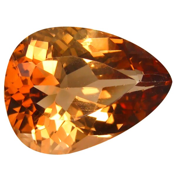チャンピオントパーズ ルースストーン 15.43 ct AAA Grade Pear Shape (18 x 14 mm) Brazilian Champion Topaz Natural Loose Gemstone