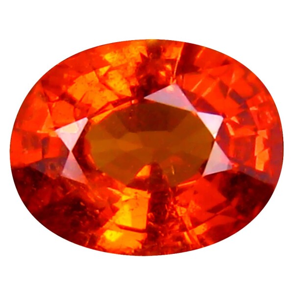 スペサルチン ルースストーン 1.40 ct Oval Cut (7 x 6 mm) Namibian Fanta Orange Spessartine Natural Loose Gemstone
