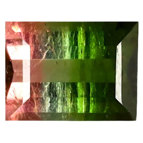 スイカトルマリン ルースストーン 1.21 ct OCTAGON (7 x 5 mm) UNHEATED/UNTREATED BRAZILIAN WATERMELON TOURMALINE LOOSE GEMSTONE