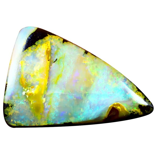 ボルダーオパール ルースストーン 30.62 ct Fancy Shape (26 x 17 mm) Multi Color Australian Koroit Boulder Opal Natural Loose Gemstone