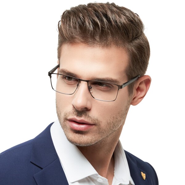 (OCCI CHIARI) メガネ ブルーライトカット メンズ uv400 クラシック ファッション ウェリントン バネ丁番(カラー：CRIFO-ブラウン)