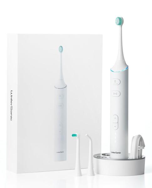 Water Sonic ウォーターソニック ジェット水流 ソニック歯ブラシ 合体型 ジェットウォッシャー 一体型 電動歯ブラシ 口腔洗浄器 水流音波歯ブラシ 毎分38,000回の音波振動 高圧水流 スタン