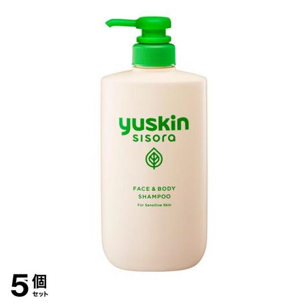 5個セット クーポン有 ユースキン シソラ ボディシャンプー ポンプ付きボトル 500mL