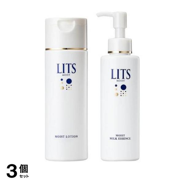 3個セット クーポン有 LITS(リッツ) モイストローション とろみ化粧水 無香料 190mL (＆モイスト ミルク美容液 100mL)