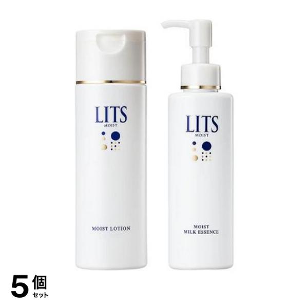 5個セット クーポン有 LITS(リッツ) モイストローション とろみ化粧水 無香料 190mL (＆モイスト ミルク美容液 100mL)